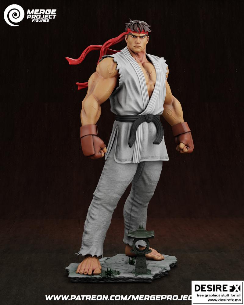 Merge-Project-Figures-–-Street-Fighter-–-Ryu | 3D STL Arşiv